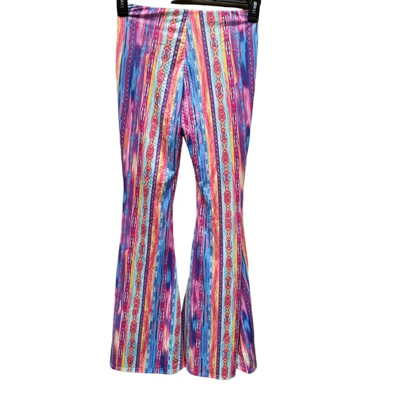 BUCKETLIST | Pants & Jumpsuits | Nwt Bucketlist Flare Multi Color Pants ...